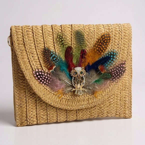 Mandalay and Company | Bags | Feathered Whimsy Hand Designed Layered ...